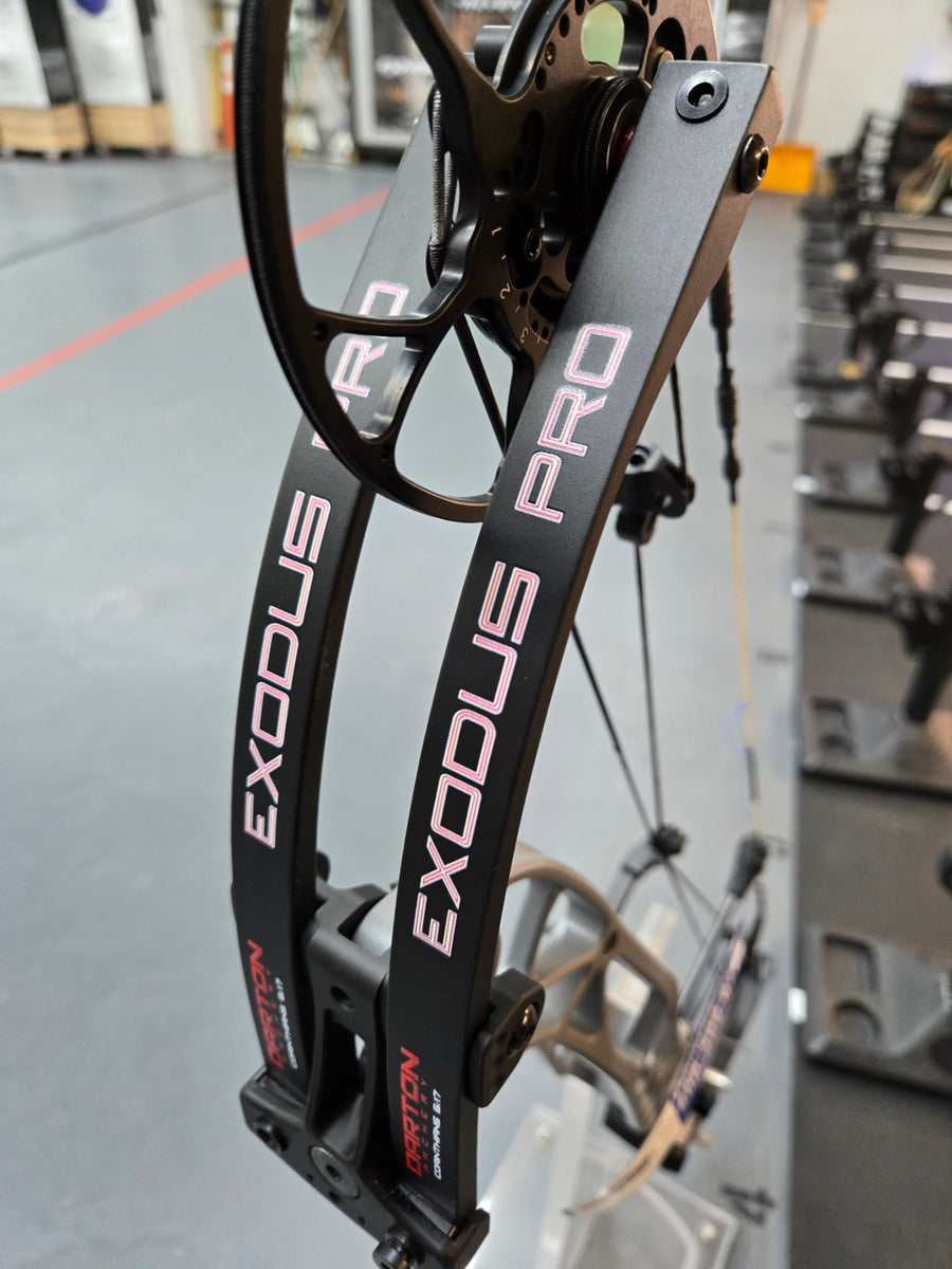 Darton Exodus Pro 50/60 lbs Stone Grey Black Limb Compound Target Bow ...