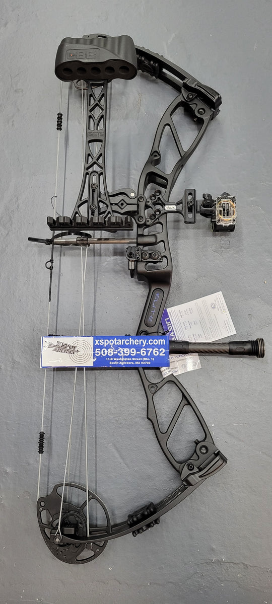 Elite Basin Ready to Shoot kit 20-70# Rh Black Hunting Bow| XSpot Archery