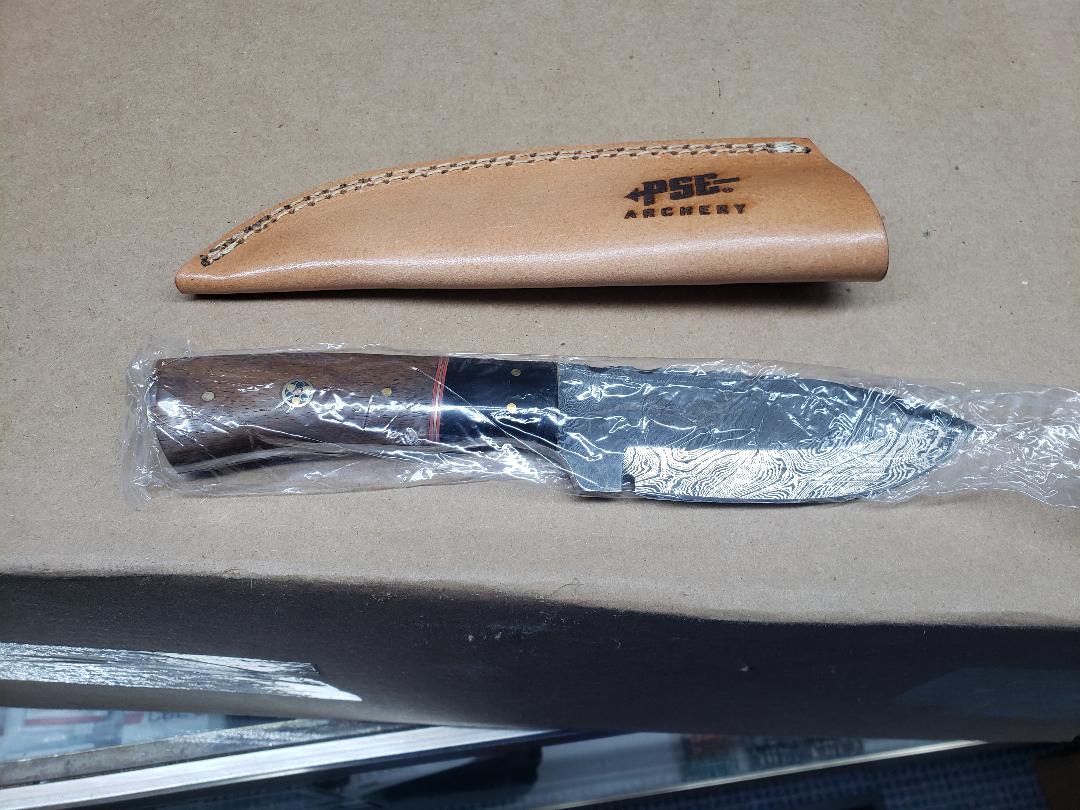 New Limited Edition Pete Shepley Signature Damascus Knife PSE Archery ...