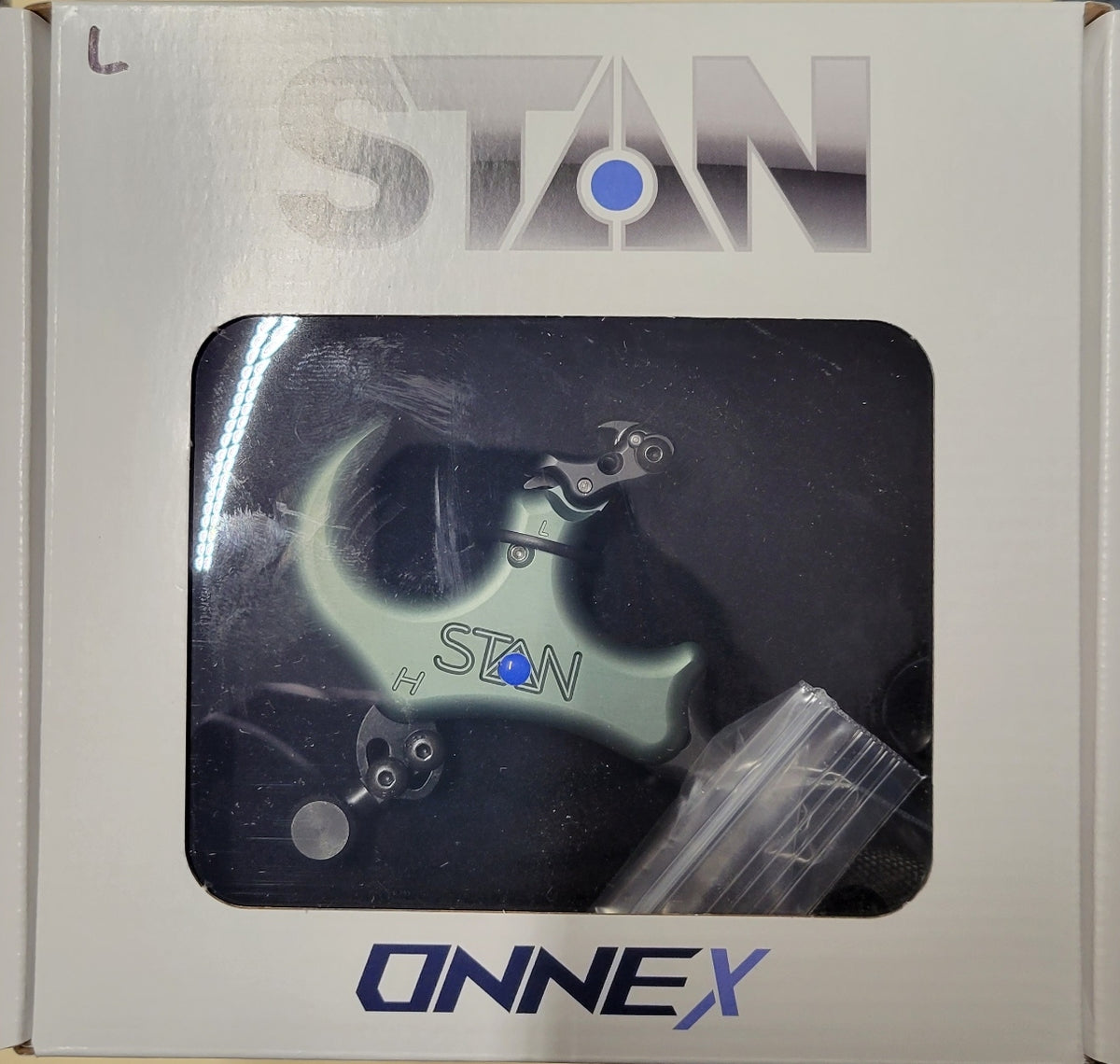 Stan OnneX Handheld Hinge Back Tension Release Sage Large| XSpot Archery