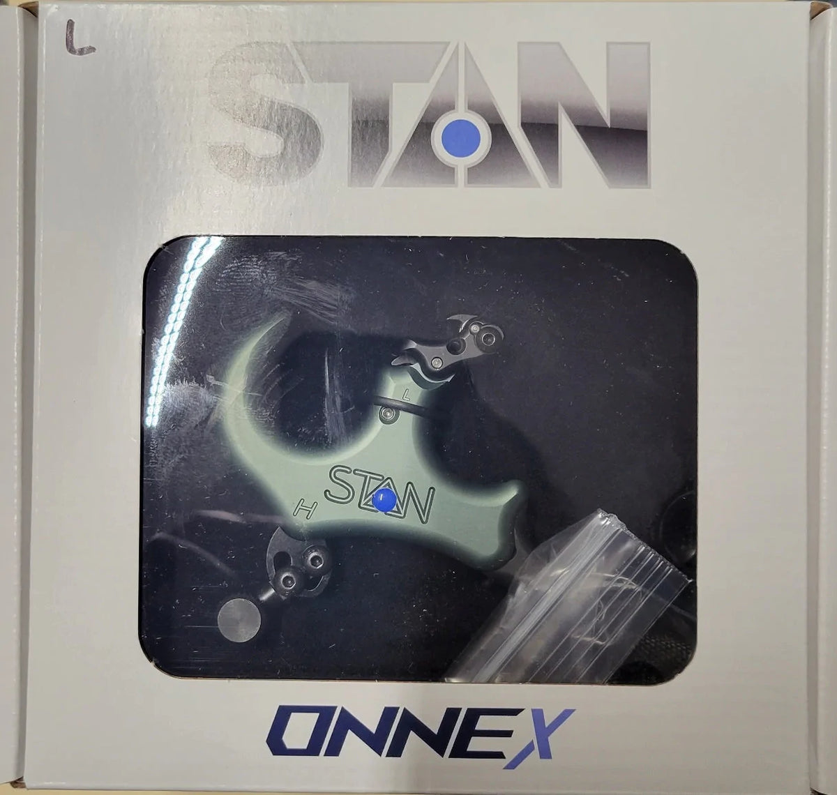 Stan OnneX Handheld Hinge Back Tension Release Sage Small| XSpot Archery